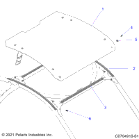 2023 Polaris RZR PRO R RC (Z23RGK2KAJ/BJ) Body, Roof | Powersports ...
