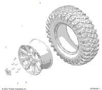 2024 Polaris XPEDITION XP5 ULTIMATE (G24G5K99AB/AH/BB/BH) Wheels, Front ...