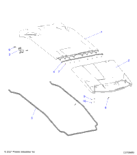 2024 Polaris GENERAL XP4 1000 PREMIUM (G24GMP99AH/AN/BH/BN) Body, Roof ...