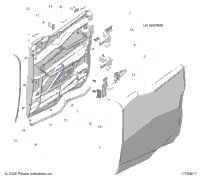 2025 Polaris RZR PRO XP 4 SPORT (Z25X4E92A4/B4) Body, Doors, Rear ...