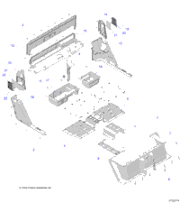 2025 Polaris RANGER 1000 CREW NON EPS (R25T6A99A1/B1) Body, Floor, Rear ...