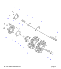 2024 Polaris 550 VOYAGEUR 144 ES (S24CEF5TSL) Drive Train, Jackshaft ...