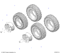 2025 Polaris GENERAL XP 1000 ULTIMATE (G25GXK99AM/AR/BM/BR) Wheels ...