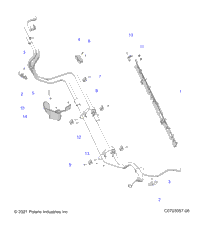 2023 Polaris RZR PRO R RC (Z23RGK2KAJ/BJ) Engine, Cooling, Hose ...