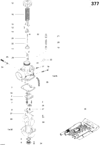 2004 Ski-Doo MX Z 380F Carburetors (380F) | Fox Powersports Ski-Doo ...