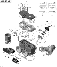 2010 Ski-Doo MX Z TNT 600 Cylinder And Cylinder Head | Freedom Cycle Parts