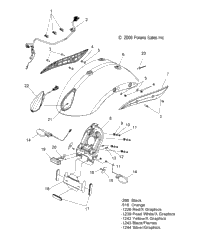 2007 Victory JACKPOT/NESS ALL OPTIONS (V07XB26/BC26) Body, Fender, Rear ...