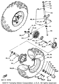 1986 Yamaha MOTO-4 (YFM225S) Front Wheel | Yamaha Parts Monster