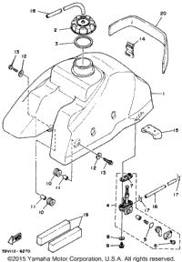 1986 Yamaha MOTO-4 (YFM225S) Fuel Tank | Yamaha Parts Monster