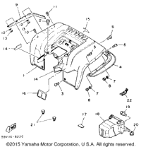 1986 Yamaha MOTO-4 (YFM225S) Rear Fender | Yamaha Parts Monster