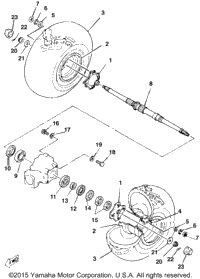 1986 Yamaha MOTO-4 (YFM225S) Rear Wheel | Babbitts Online
