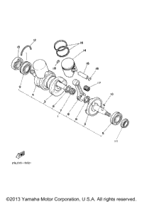 2004 Yamaha BANSHEE (YFZ350S) Crankshaft Piston | Online Cycle Parts