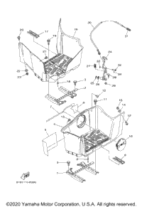 2021 Yamaha KODIAK 700 EPS SE (YFM70KPSMG) Stand Footrest ...