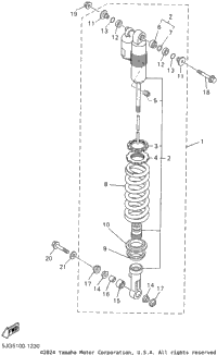 2001 Yamaha YZ426 (YZ426FN) Rear Suspension | MRCycles