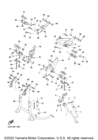 2004 Yamaha FJR1300 (FJR1300S) Stand Footrest | Online Cycle Parts