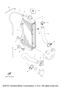 2005 Yamaha YZ85 (YZ85T) Radiator Hose | Dealer Cost Parts