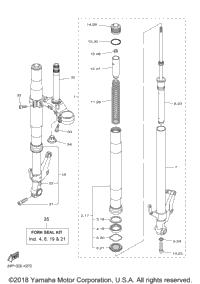 2011 Yamaha FZ8 (FZ8NAB) Front Fork | Flemington Yamaha