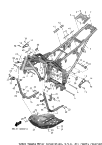 2025 Yamaha TENERE 700 (XTZ7SY) Frame | Ronnie's Mail Order