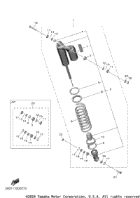 2025 Yamaha YZ250F (YZ250FSL) Rear Suspension | MRCycles