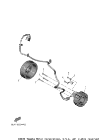 2026 Yamaha MT07 (MT07TCGY) Generator | Babbitts Kawasaki Parts House