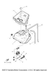 2005 Yamaha ZUMA (YW50T) Fuel Tank | Yamaha Sports Plaza