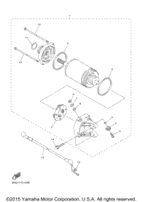 2011 Yamaha APEX (RX10PAR) Starting Motor | PartsPitstop.com