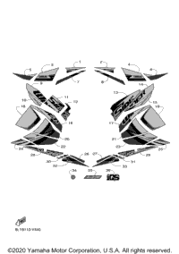 2020 Yamaha SIDEWINDER L TX LE (SW1NLLLL) Graphic & Emblem ...