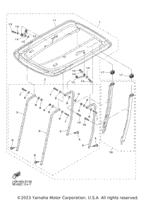 2017 Yamaha Golf Car DRIVE2 (DR2A17) Alternate For Sun Roof | TNT Golf ...