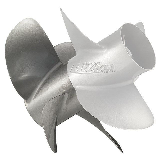 Bravo Three (15 3/4 x 22 1/2") MERCURY LH Propeller : Boat Propeller ...