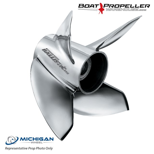 Ballistic XL 4-Blade (14 1/8 x 25") MICHIGAN WHEEL® RH Prop : Boat ...