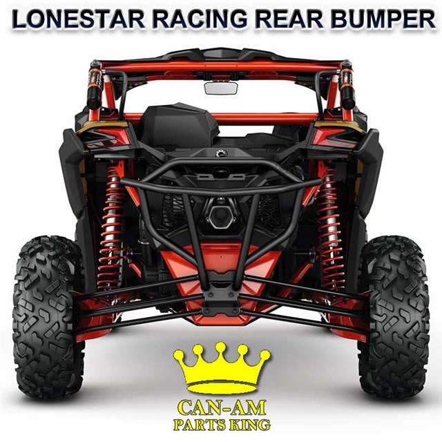 Maverick X3 Rear Black Lonestar black Racing Bumper : Can-Am Parts King