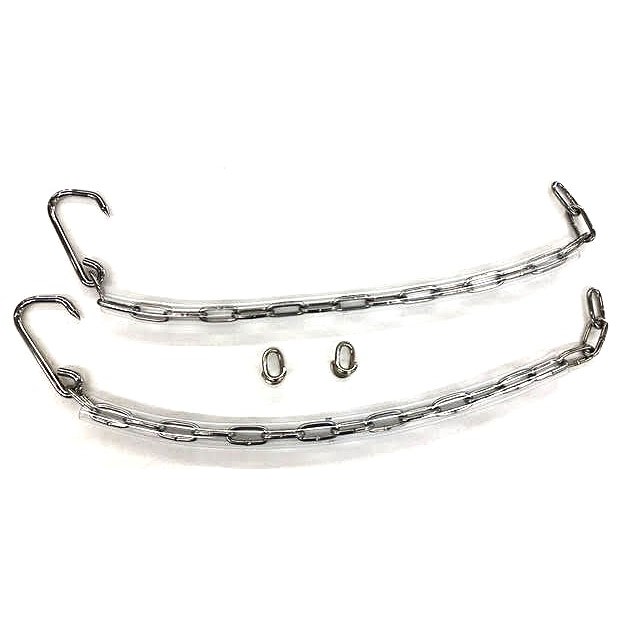 BP-506 - Polished stainless steel tailgate chains with clear covers ...