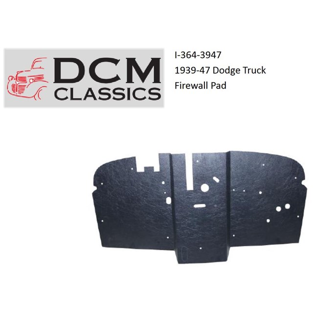 I-364 - Firewall pad (ABS) 1939-1947 : DCM Classics