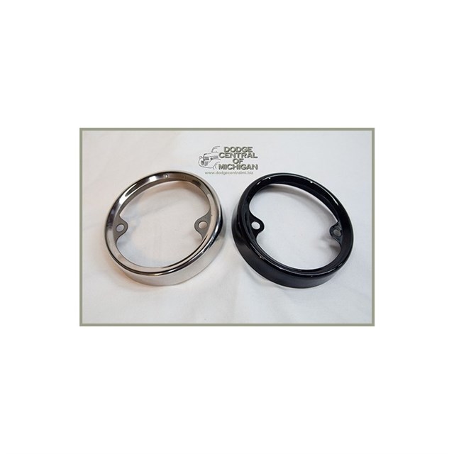 LE-129 Tail light bezel-Painted Black Steel : DCM Classics