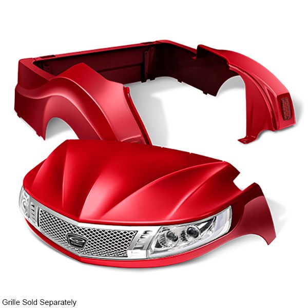 DoubleTake Phoenix Body Kit with Street Legal LED Light Kit, Yamaha Drive2, Ruby : Diamond ...