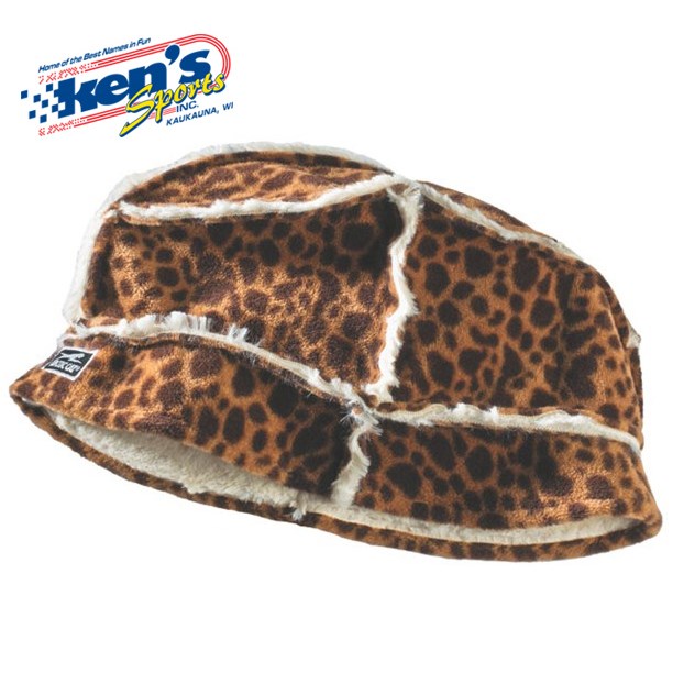 Women's ARCTIC CAT LEOPARD FLEECE Reversible Hat : Kens Sports Polaris