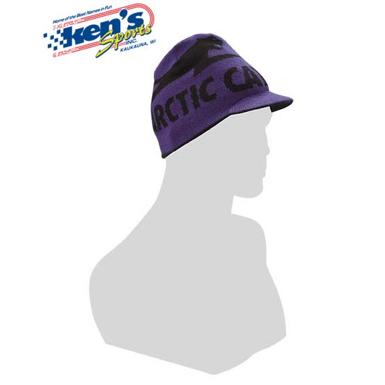ARCTIC CAT Purple AIRCAT REVERSIBLE W/ BRIM Beanie : Kens Sports Polaris