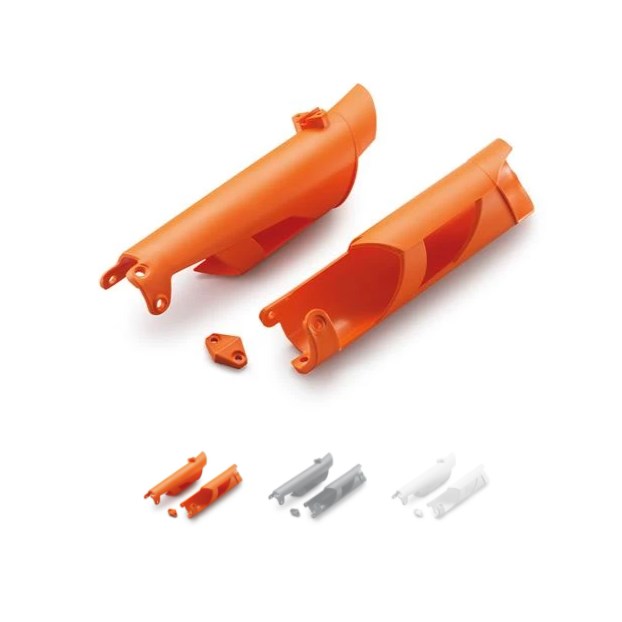 KTM 300 FORK PROTECTOR KIT (ORANGE/BLACK/WHITE) : KTM Parts Pro